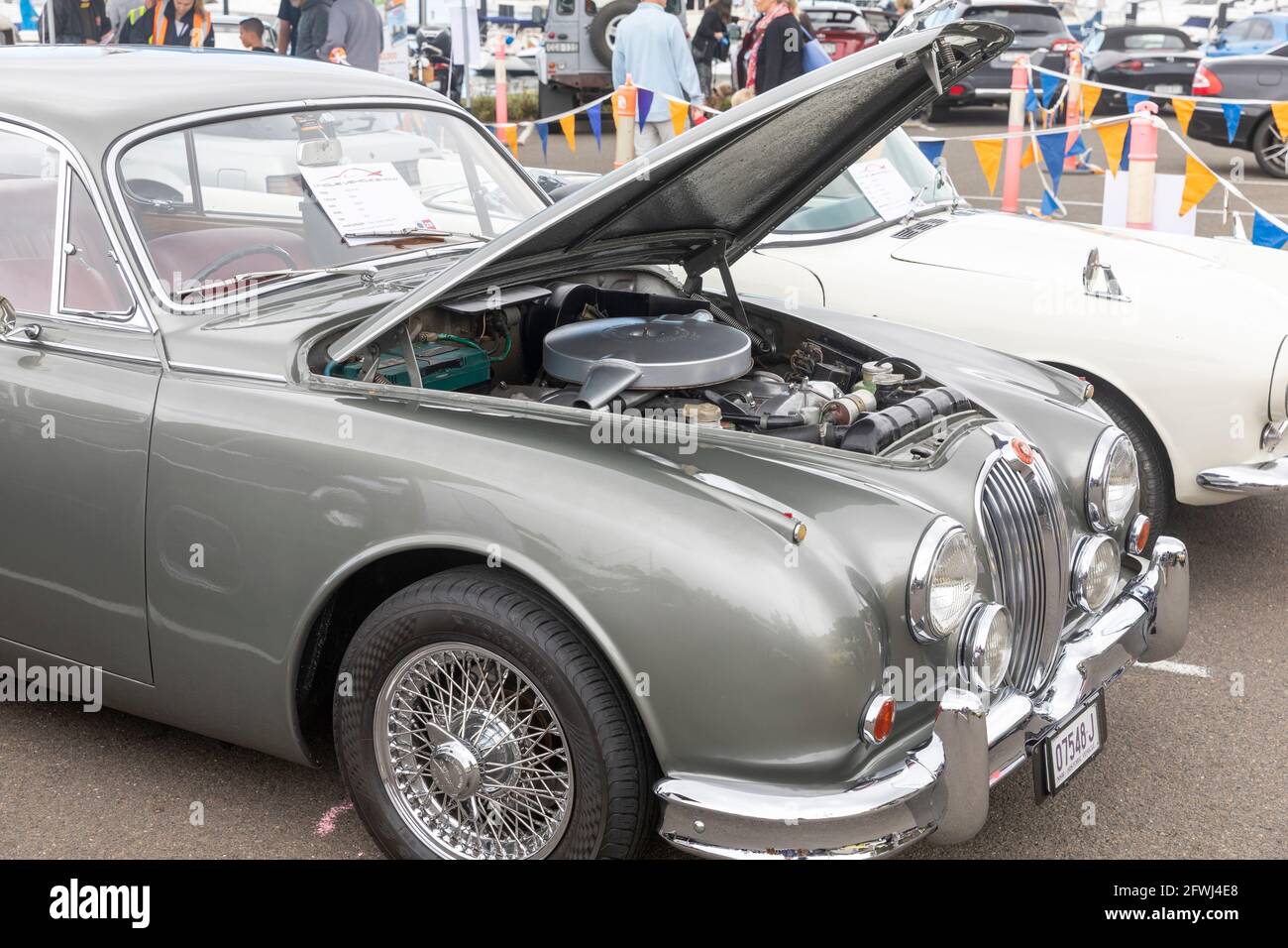 1966 Jaguar mark 2 with 3.4 litre engine on display at a classic car ...