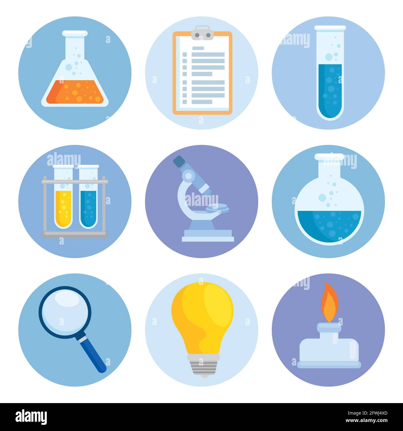 Laboratory equipment icon collection Stock Vector Image & Art - Alamy