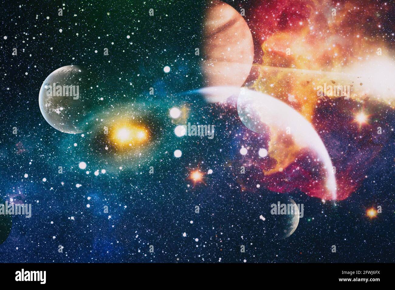 Cosmos art. Elements of this image furnished by NASA Stock Photo - Alamy