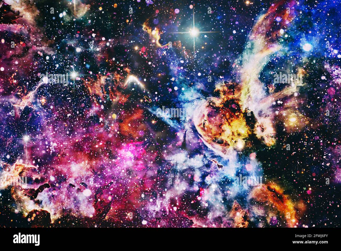 Cosmos art. Elements of this image furnished by NASA Stock Photo - Alamy