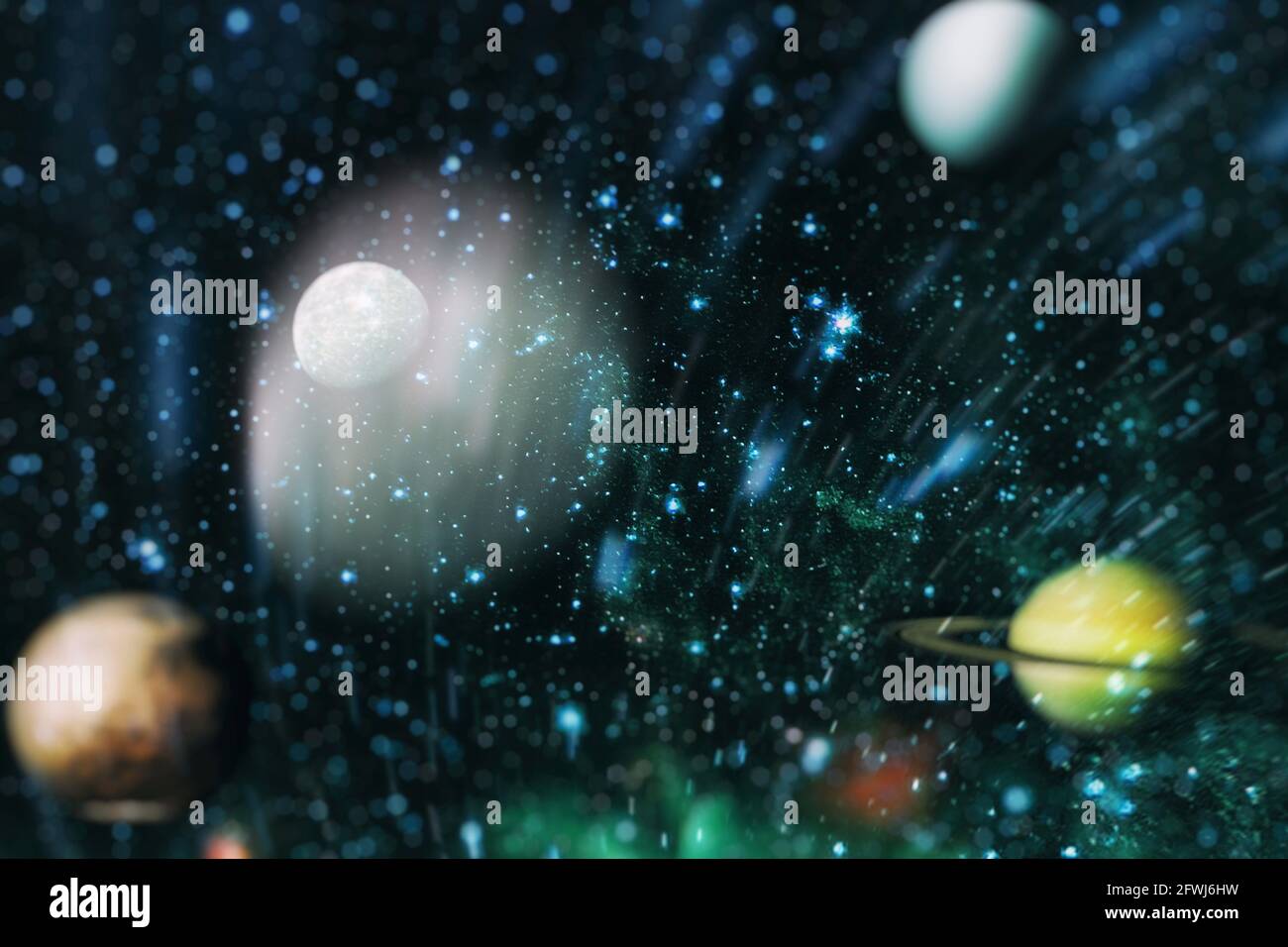 Mystical beautiful space. Unforgettable diverse space background ...