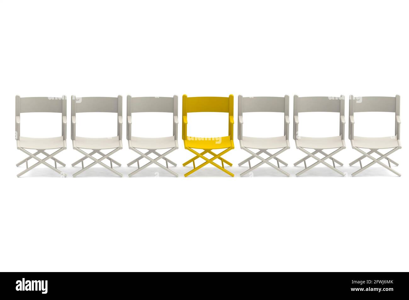 Row chairs one different hi-res stock photography and images - Alamy