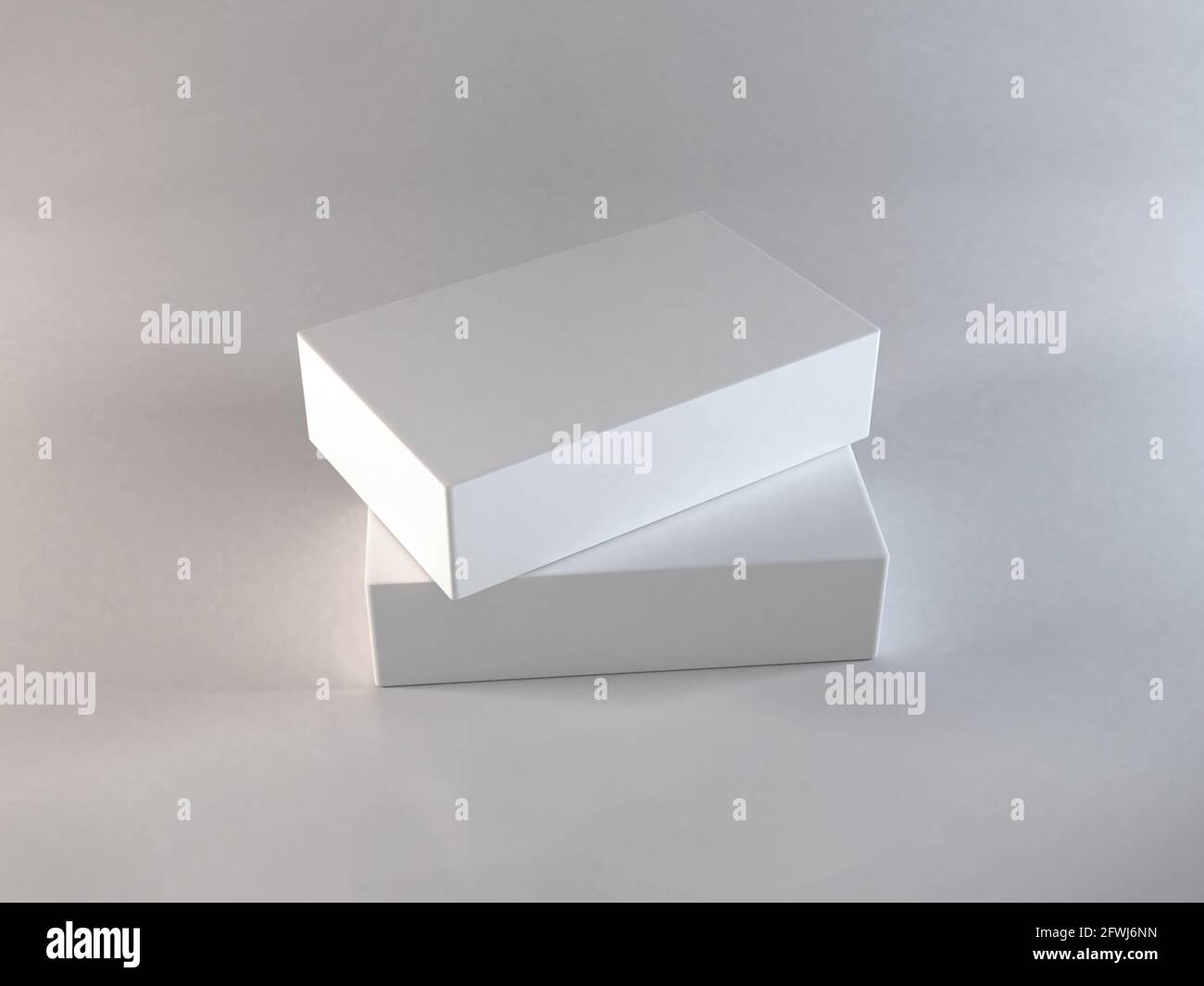 Realistic Long Box Packaging Mockup Template Stock Photo - Alamy