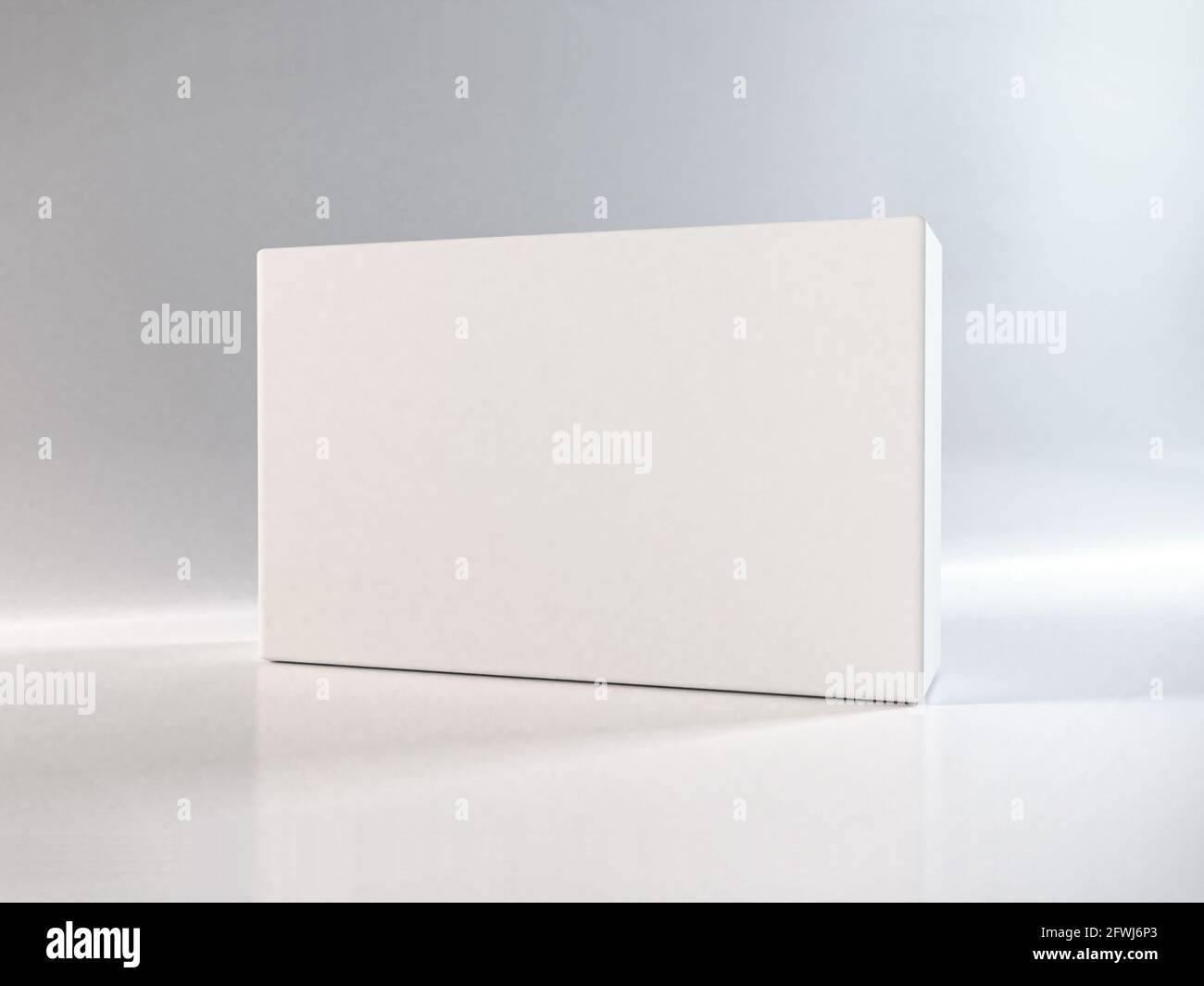 Realistic Long Box Packaging Mockup Template Stock Photo - Alamy