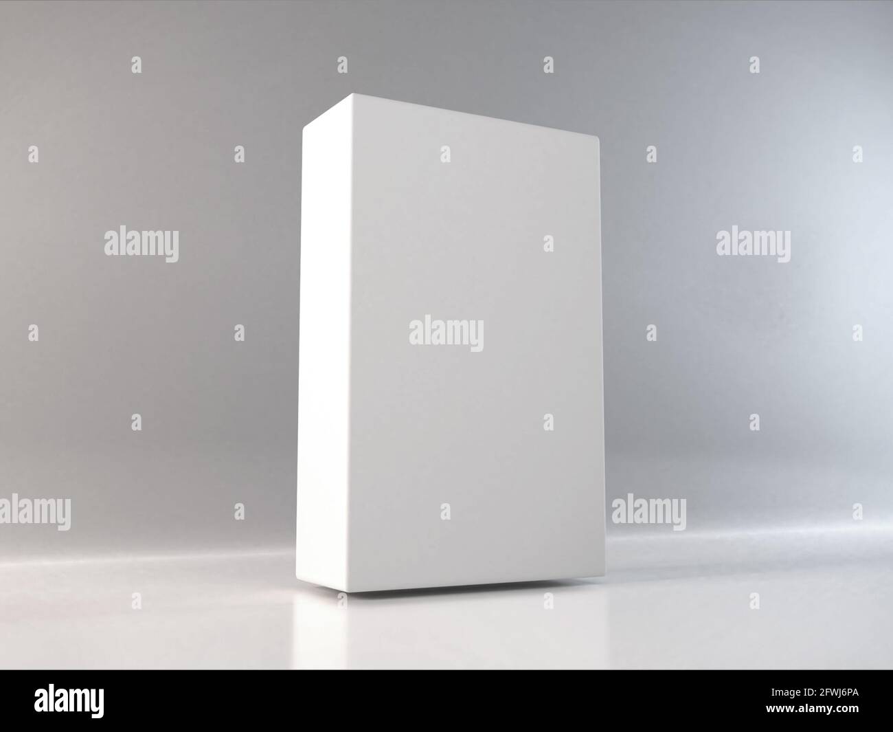 Realistic Long Box Packaging Mockup Template Stock Photo - Alamy