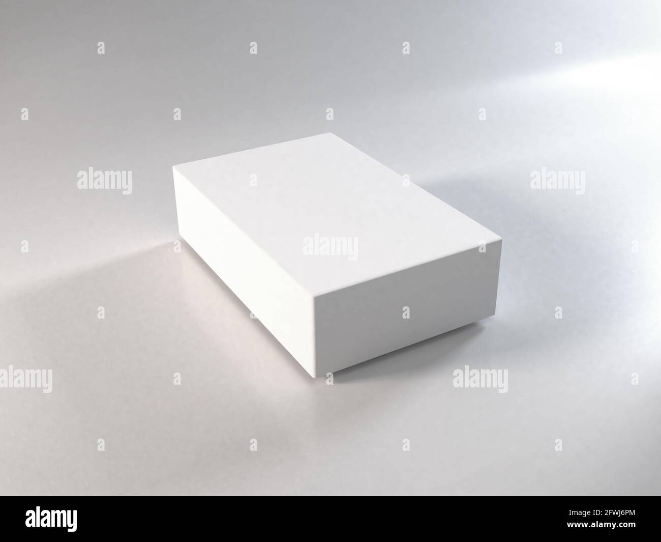 Realistic Long Box Packaging Mockup Template Stock Photo - Alamy