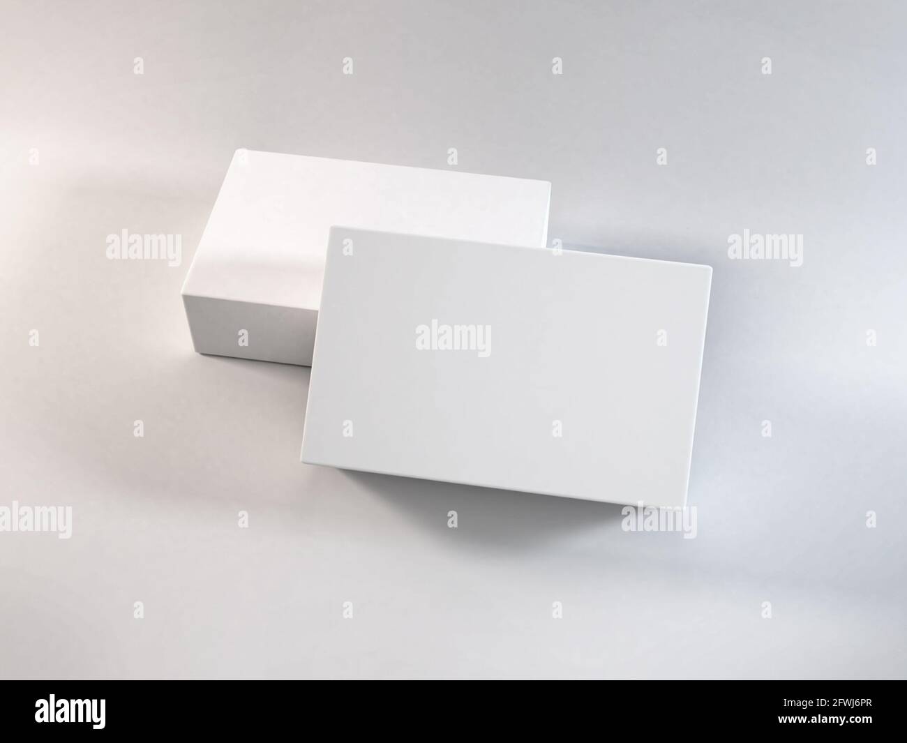 Realistic Long Box Packaging Mockup Template Stock Photo - Alamy