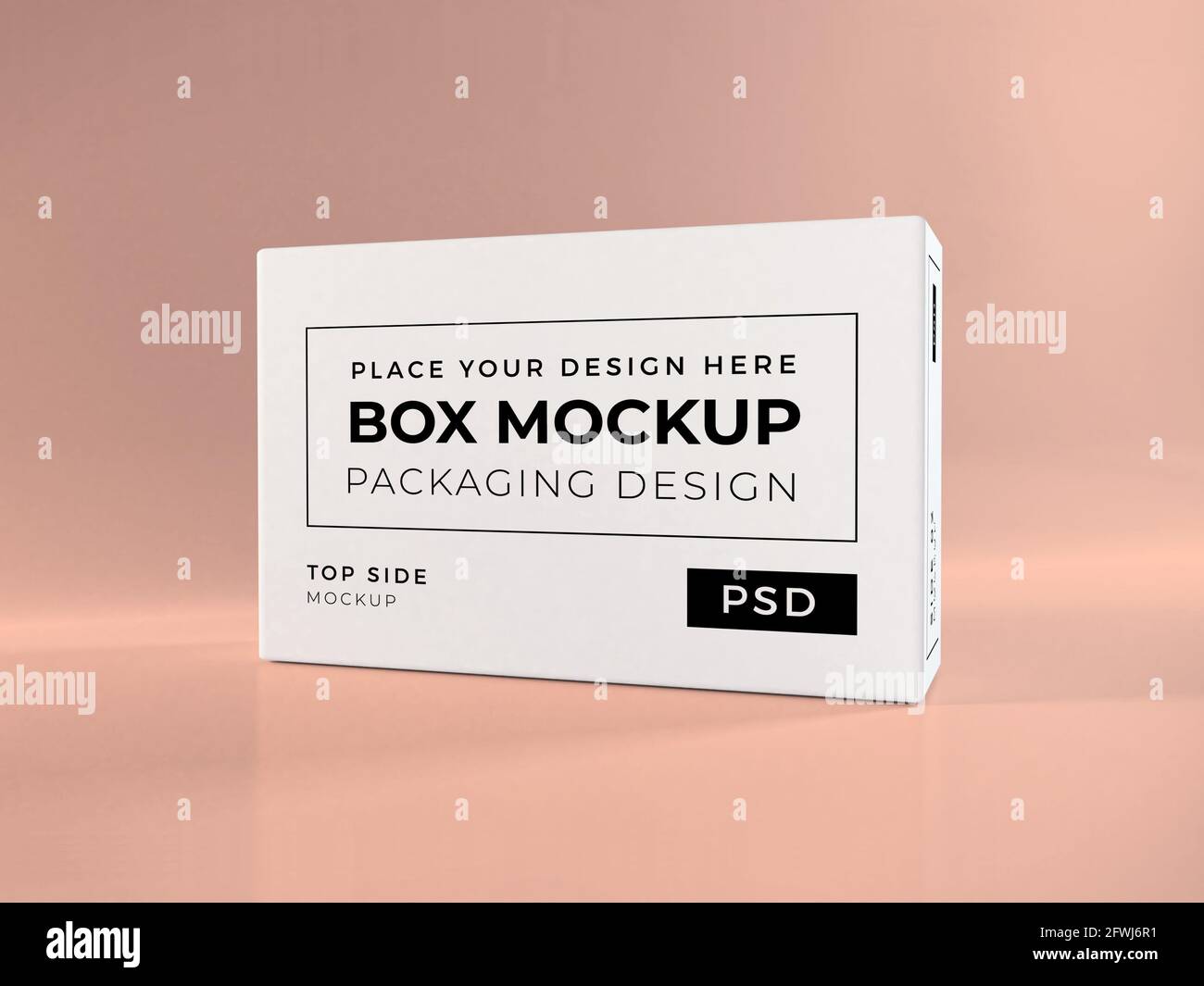 Realistic Long Box Packaging Mockup Template Stock Photo - Alamy