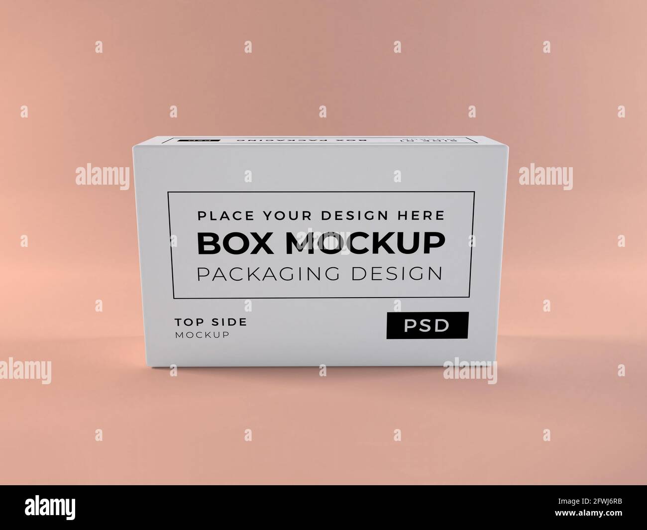 Realistic Long Box Packaging Mockup Template Stock Photo - Alamy