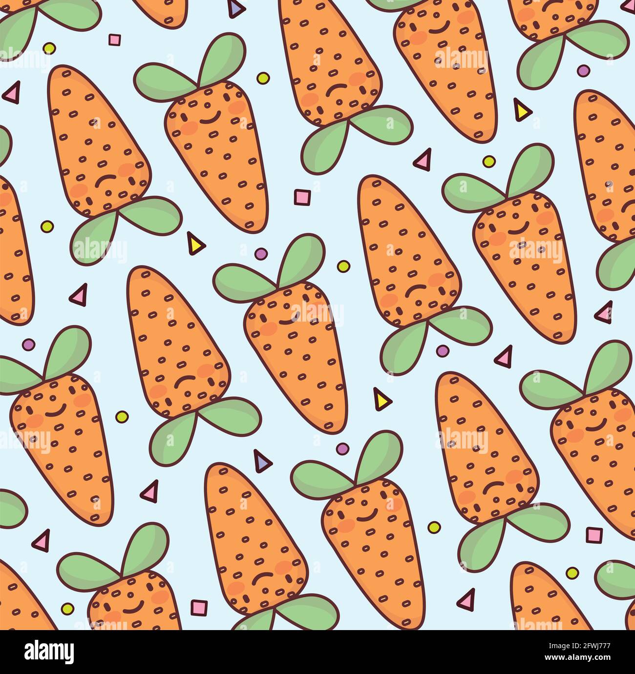 cartoon carrots pattern Stock Vector Image & Art - Alamy