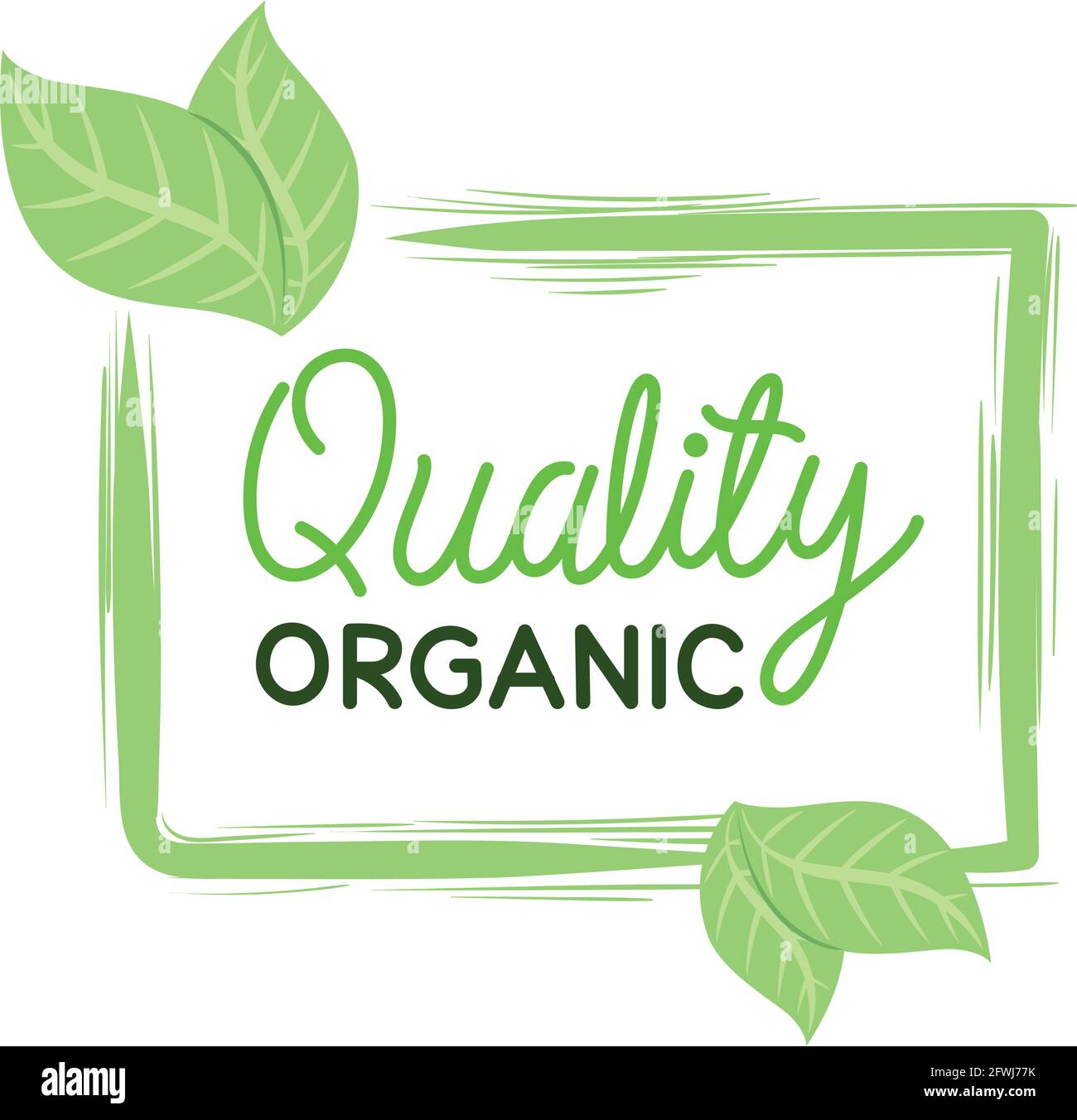 organic quality frame Stock Vector Image & Art - Alamy