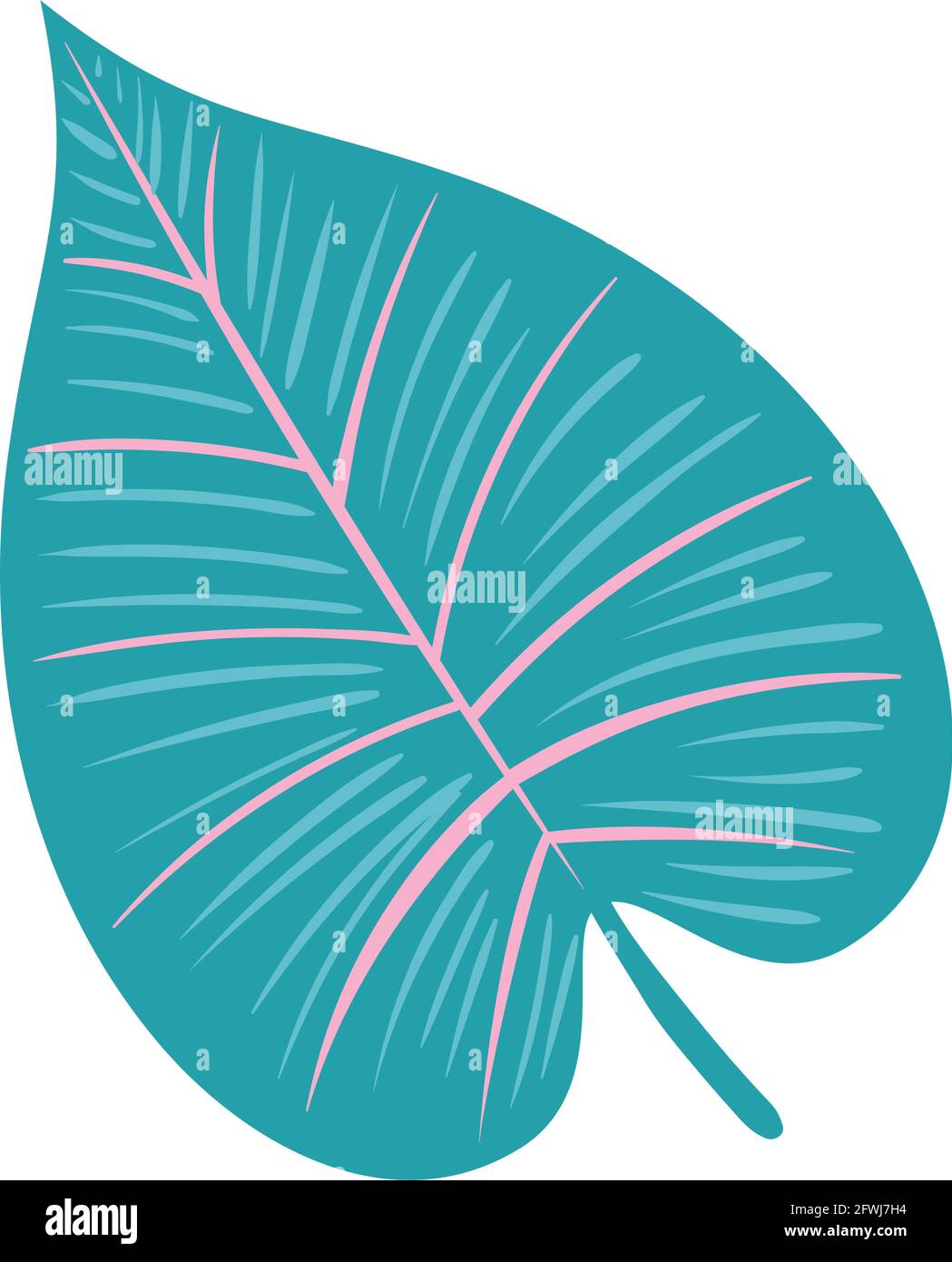 blue leaf icon Stock Vector Image & Art - Alamy