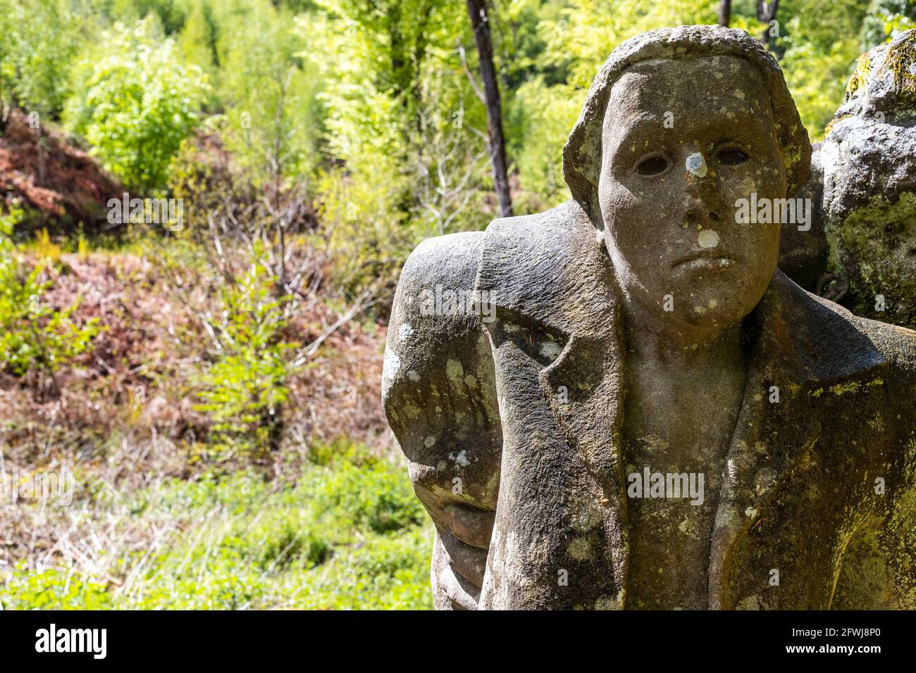 Union Colliery disaster 1902 memorial sculpture. Monument Mine, Forest ...
