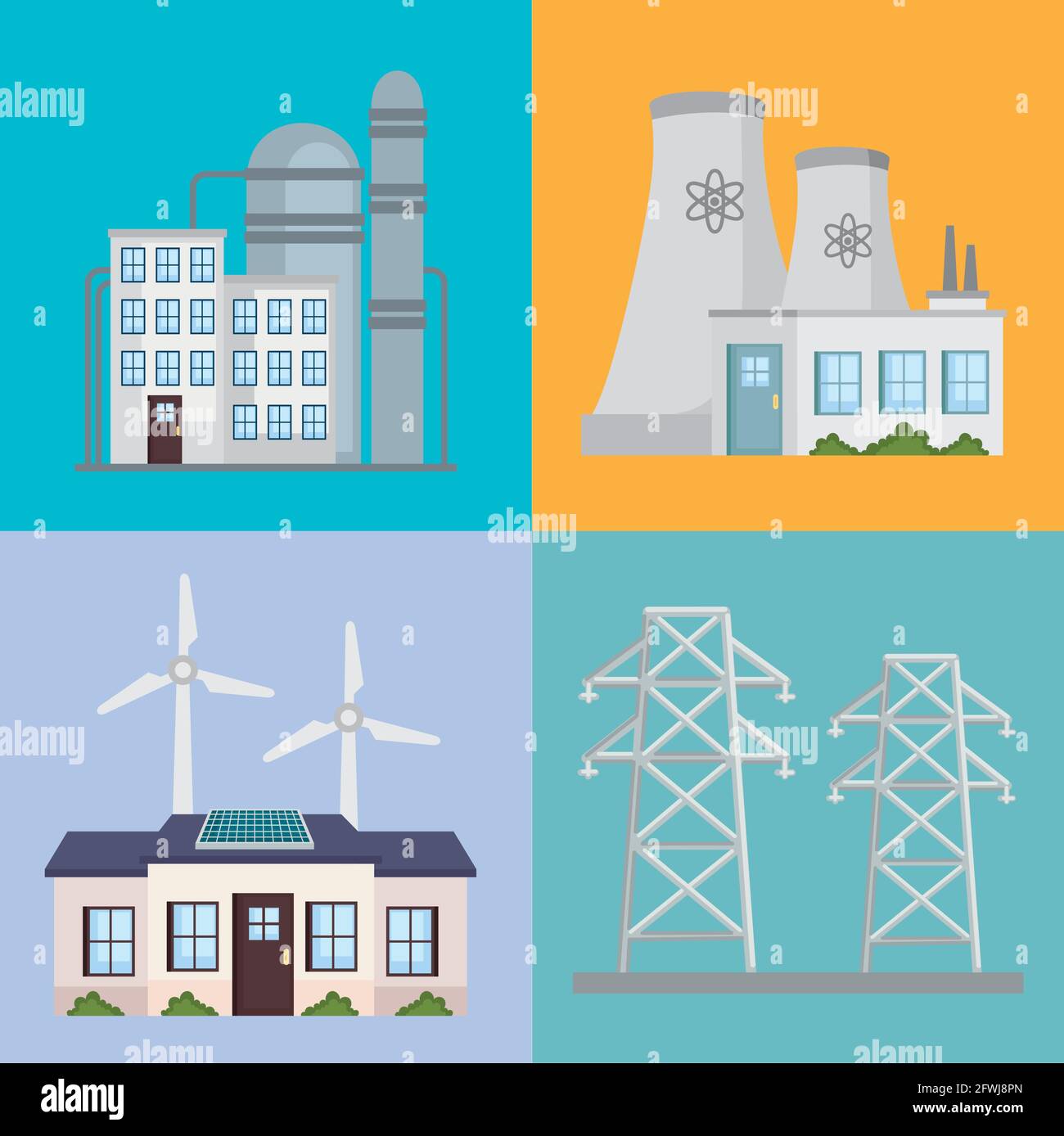 Alternative energy symbol collection Stock Vector Image & Art - Alamy