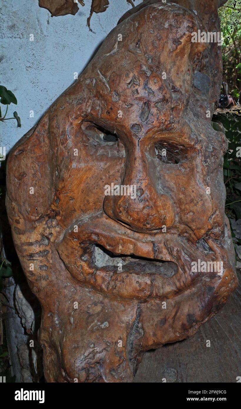 Wooden face hi-res stock photography and images - Alamy