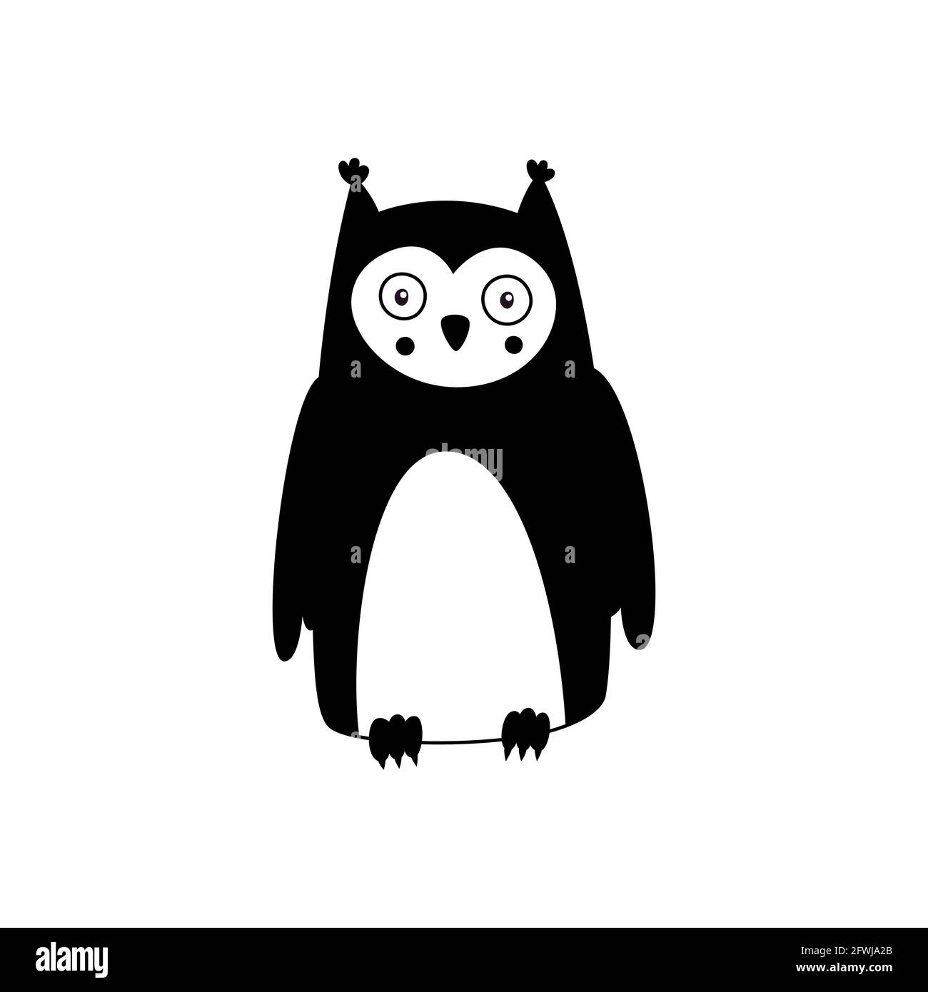 Owl design vector on white background, bird. Animal. Wildlife. Vector ...