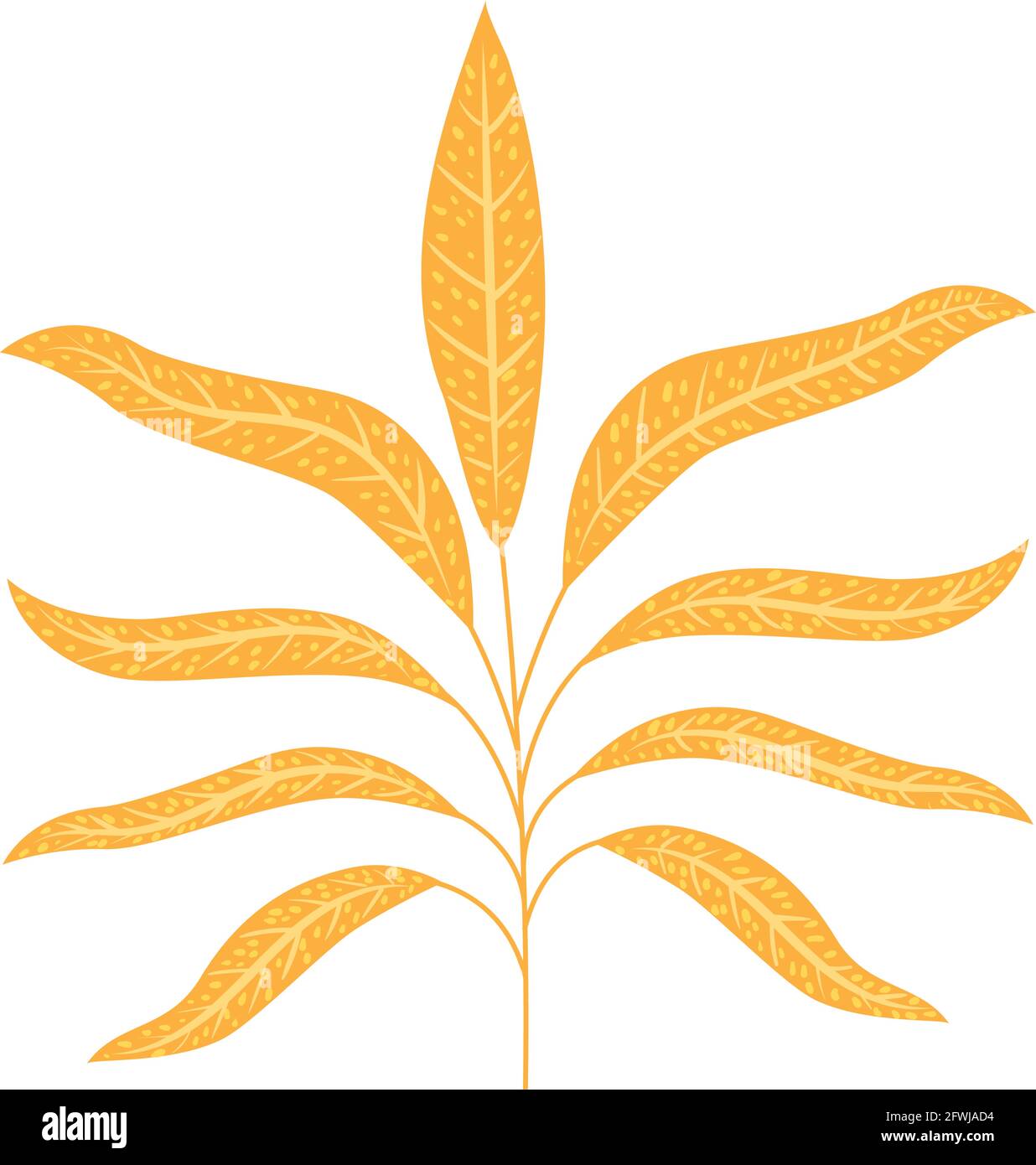 yellow leaf icon Stock Vector Image & Art - Alamy