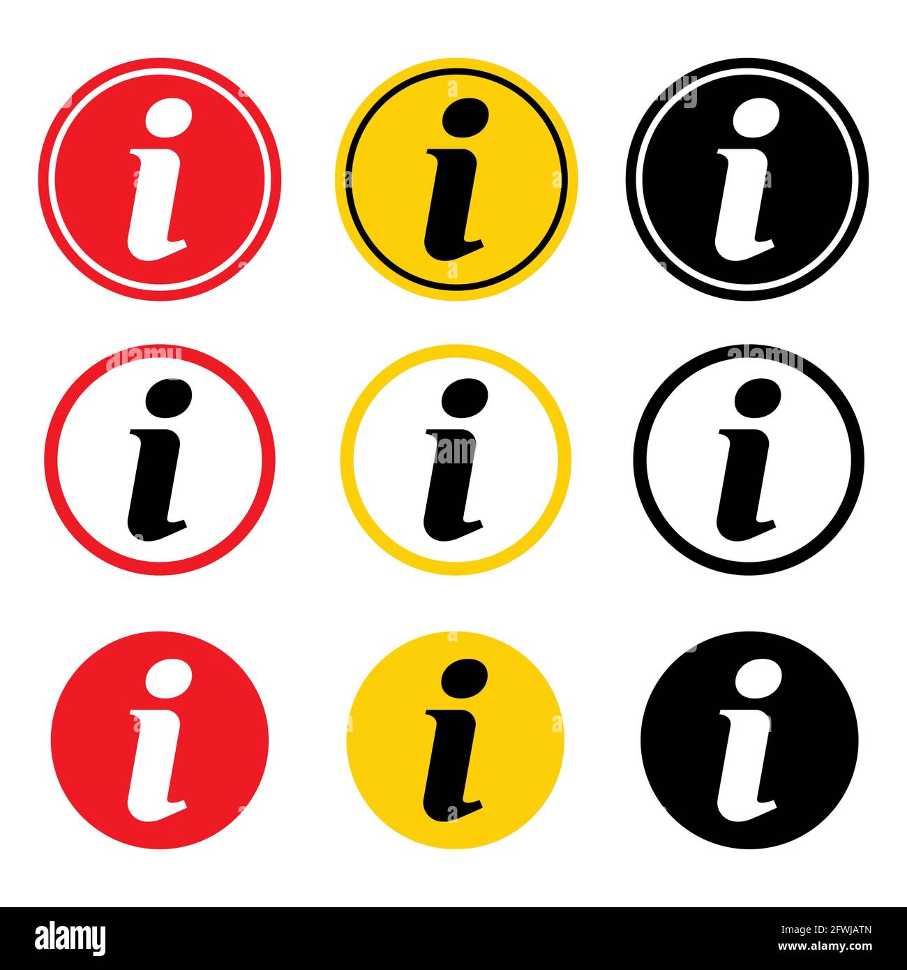 Set of Information help icon, helpdesk info bubble desk. Vector sing ...