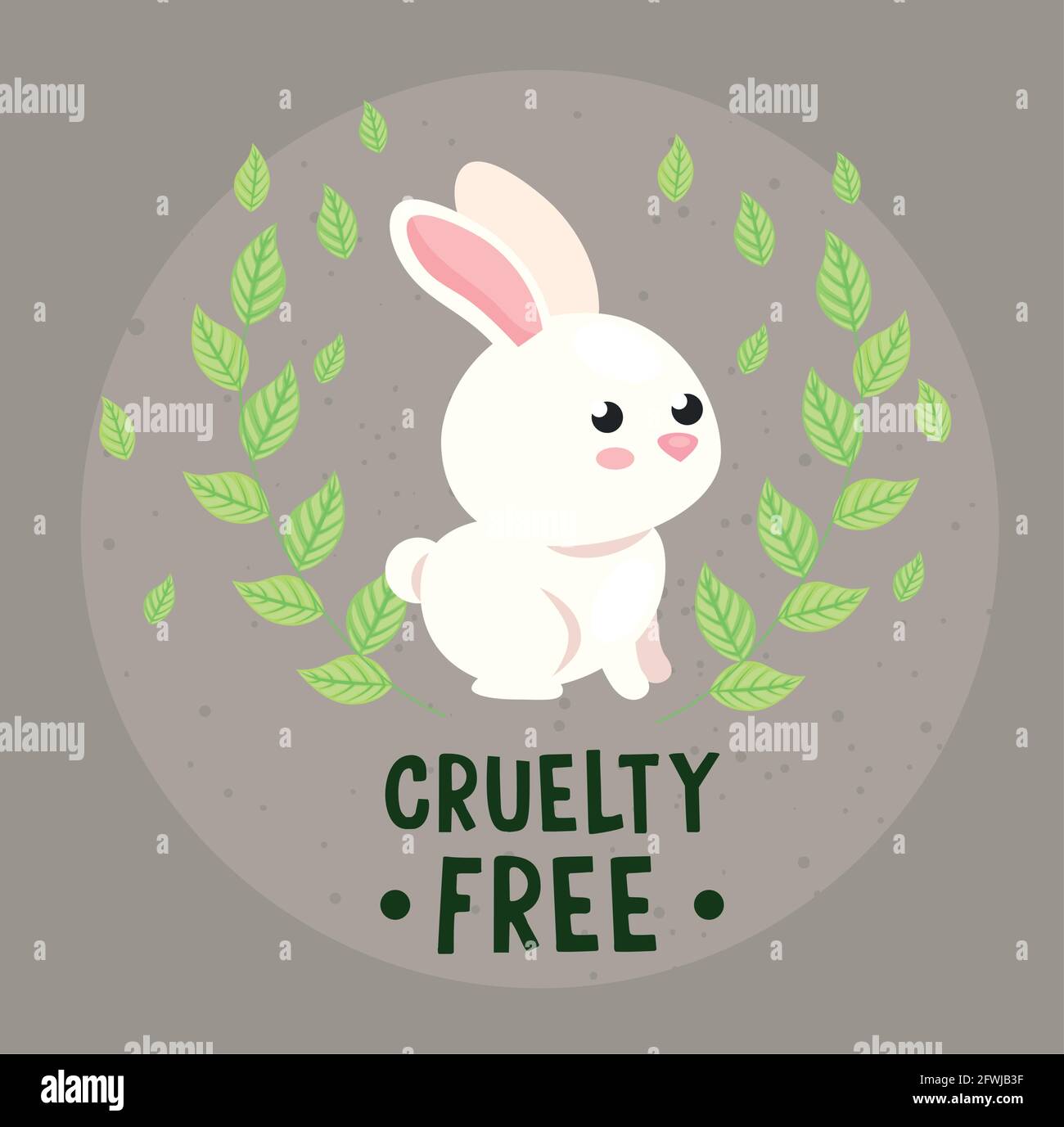 Cruelty free rabbit Stock Vector Images - Alamy