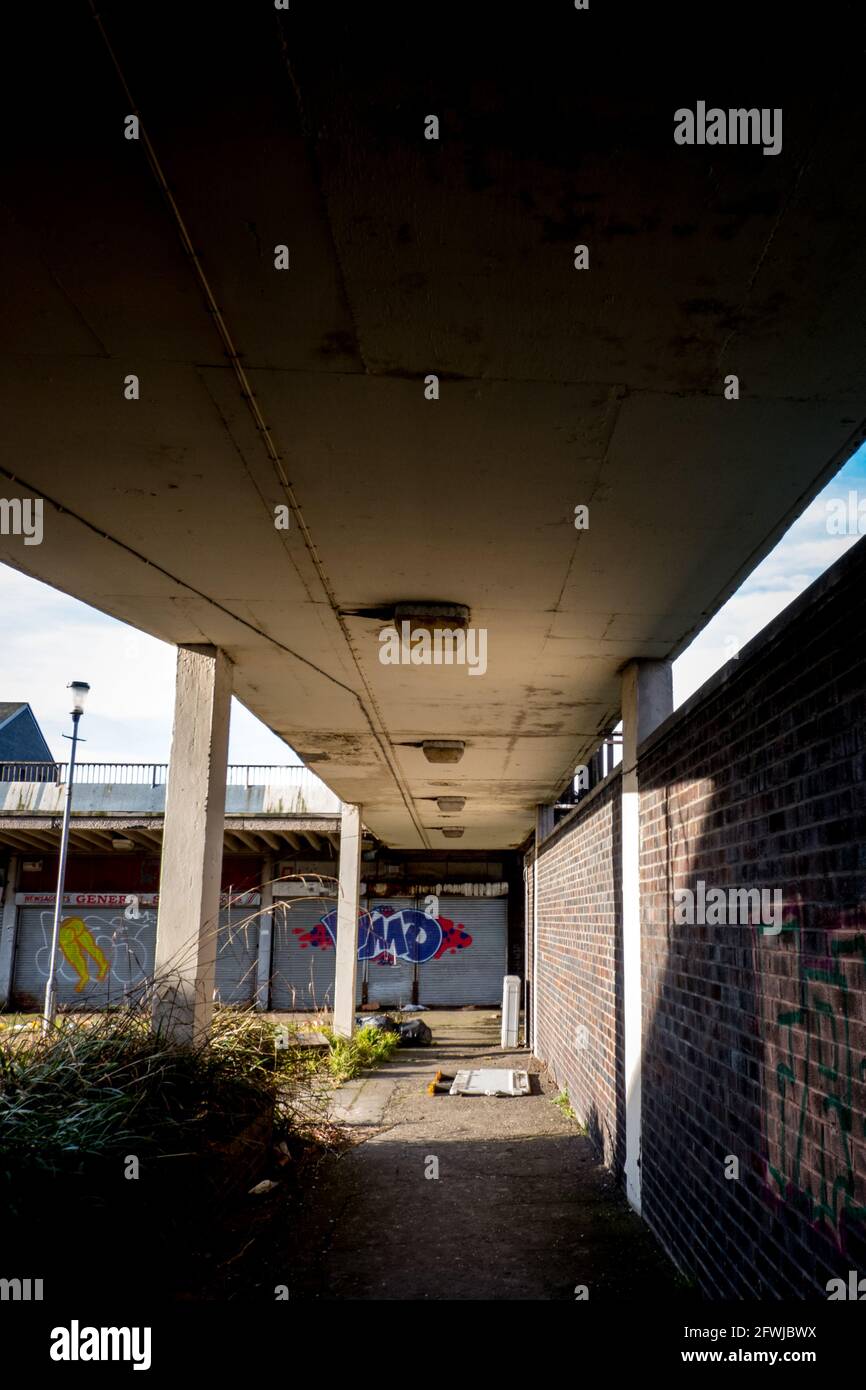 Abandoned Shawbridge shopping precinct, Glasgow Stock Photo - Alamy