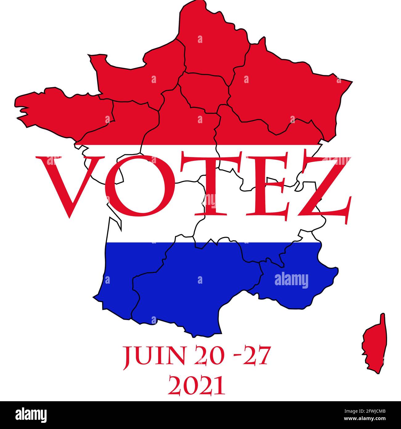 France county map hi-res stock photography and images - Alamy