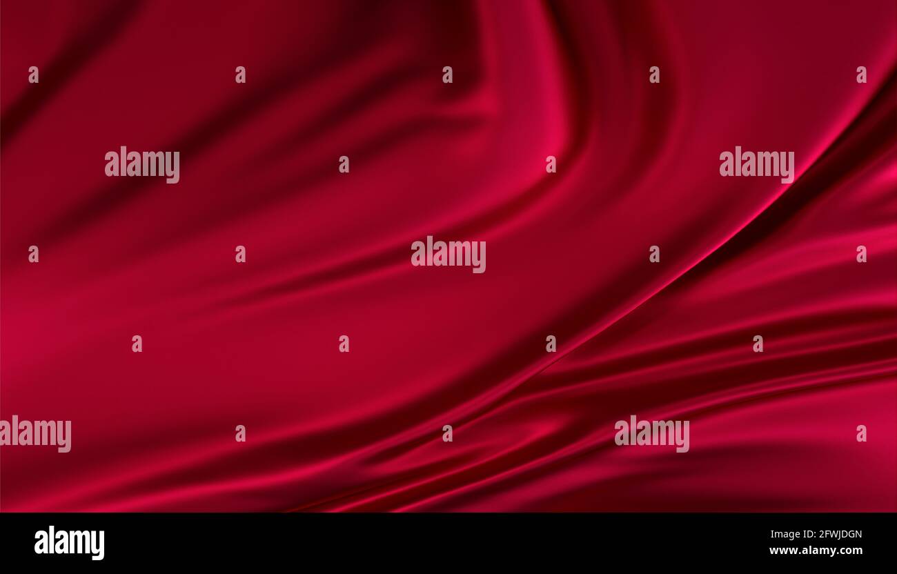 Smooth elegant abstract red silk or satin luxury cloth texture ...