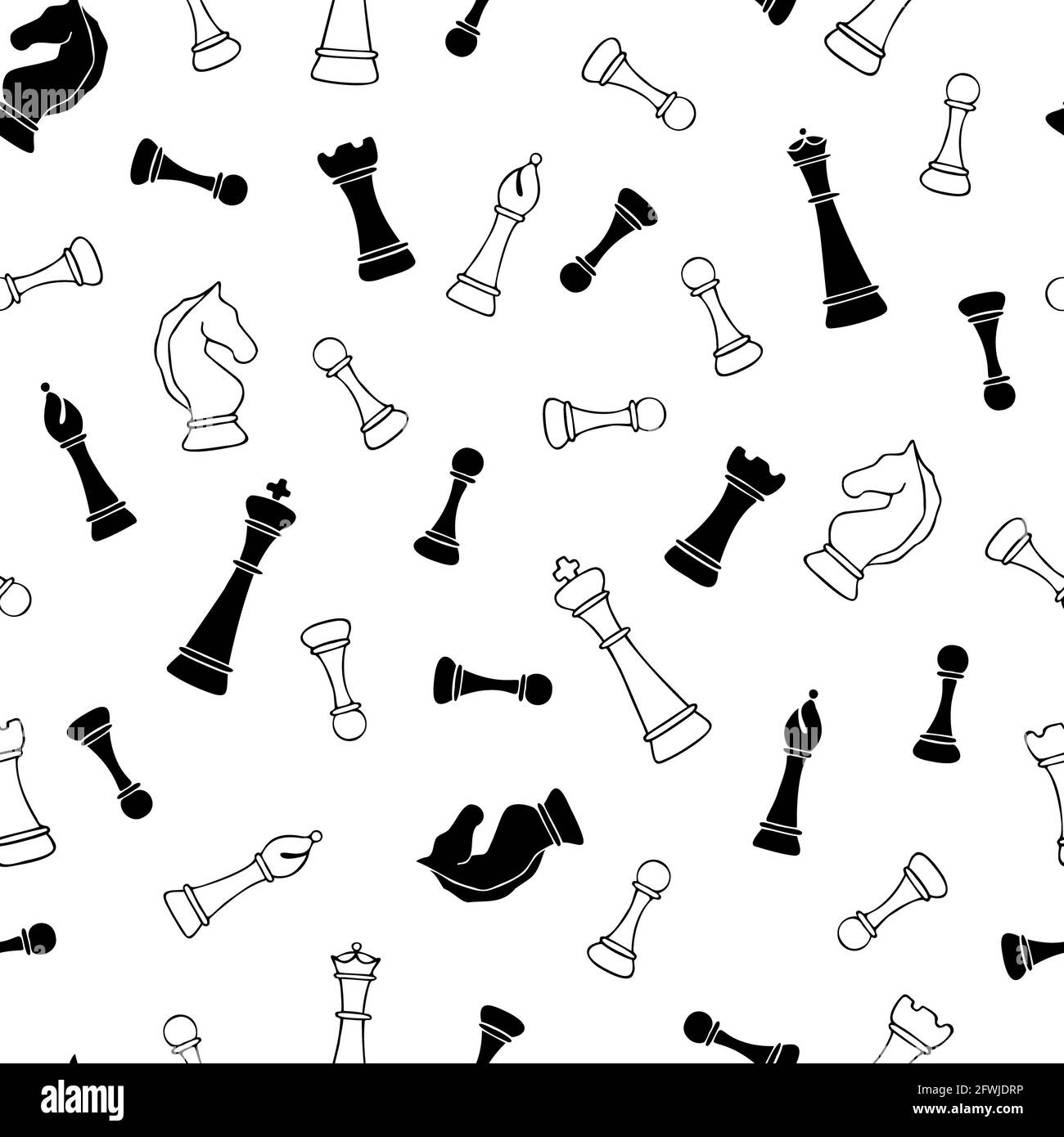 Chess pieces vector silhouette hi-res stock photography and images - Alamy