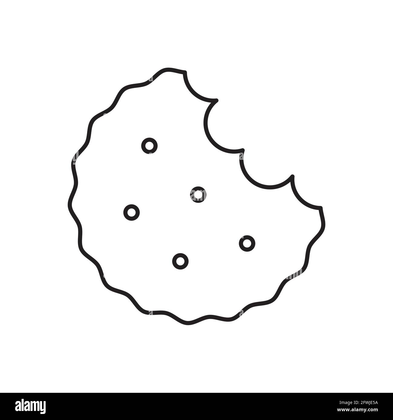 Simple biscuit icon. Food icon. Vector Illustration Stock Vector Image ...