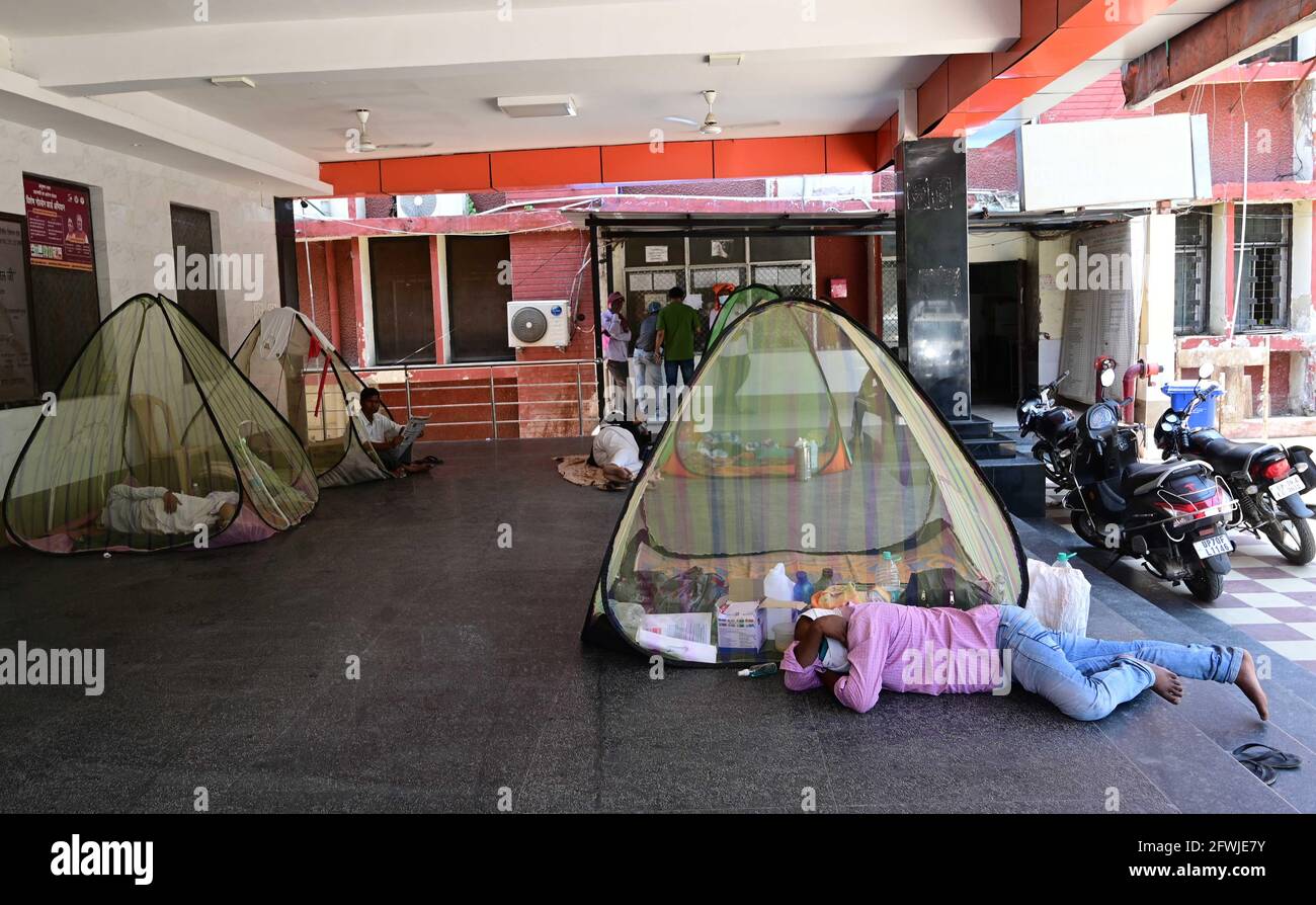 Prayagraj, Uttar Pradesh, India. 23rd May, 2021. Prayagraj: Family ...