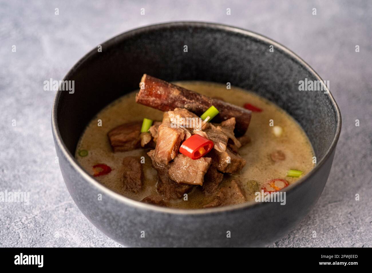 Thai beef green curry Stock Photo - Alamy