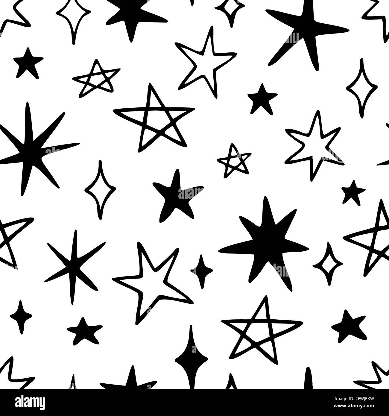 Doodle stars hi-res stock photography and images - Alamy