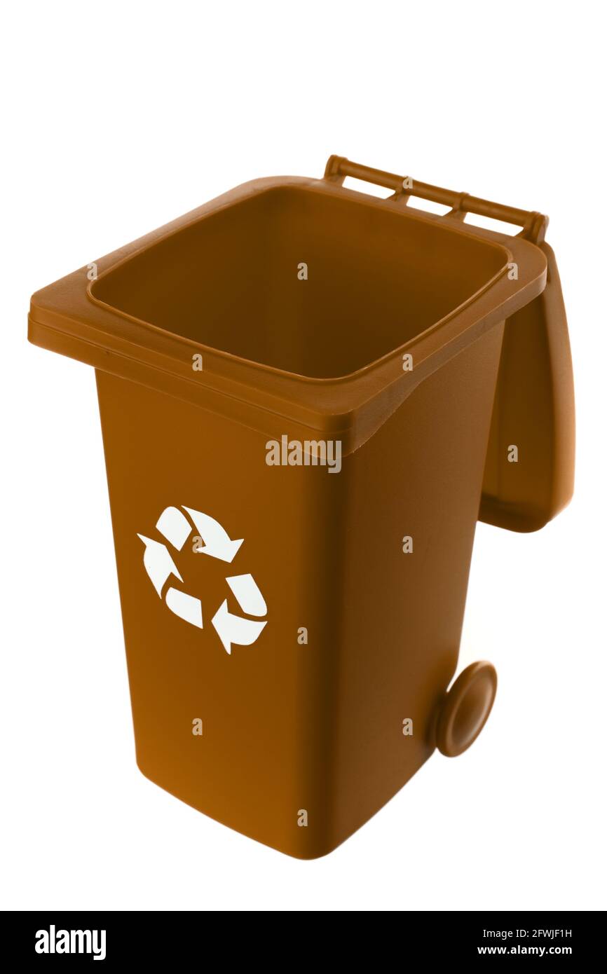 Brown Recycling Bin