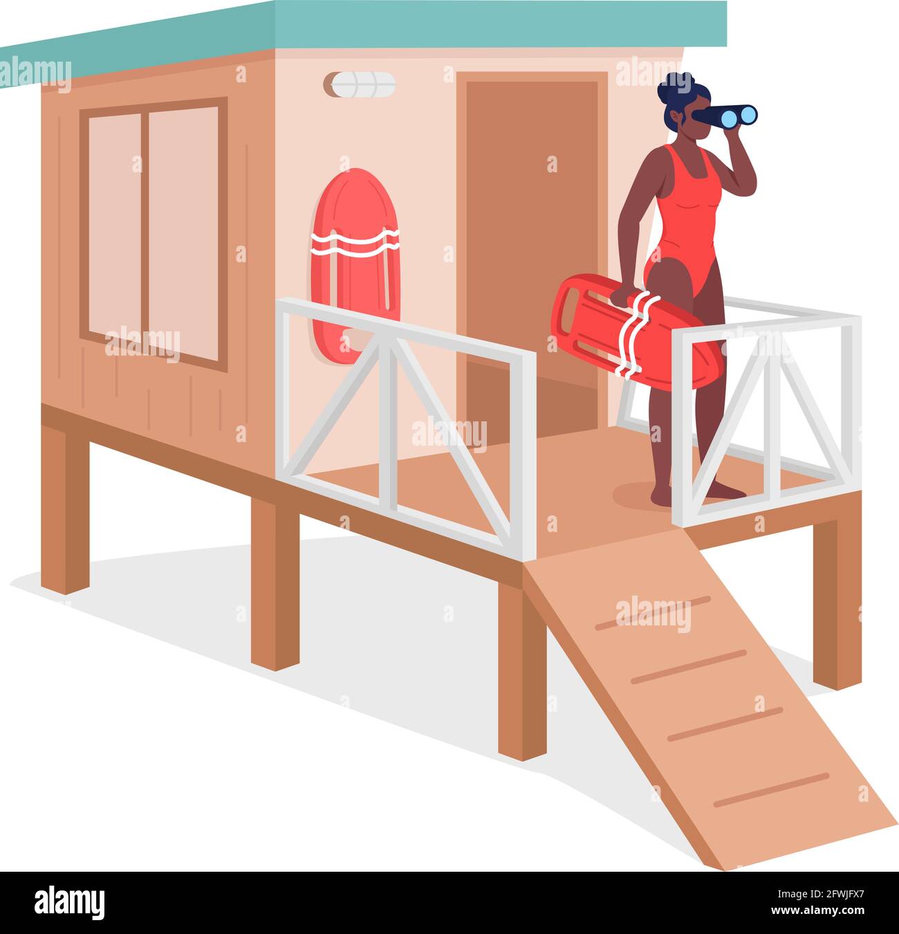 Female lifeguard clipart hi-res stock photography and images - Alamy