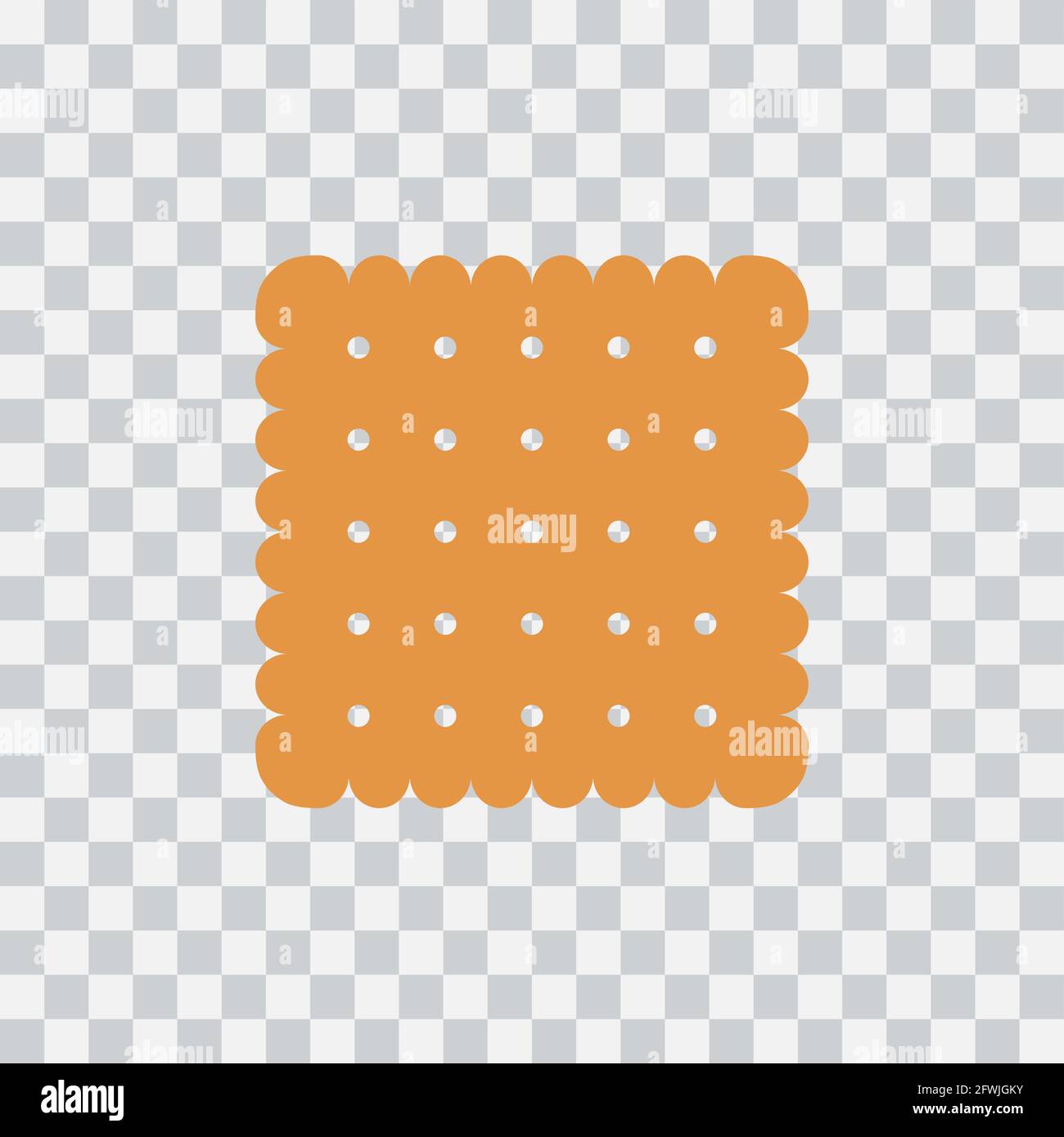 Simple biscuit icon on transparent background. Food icon. Vector ...