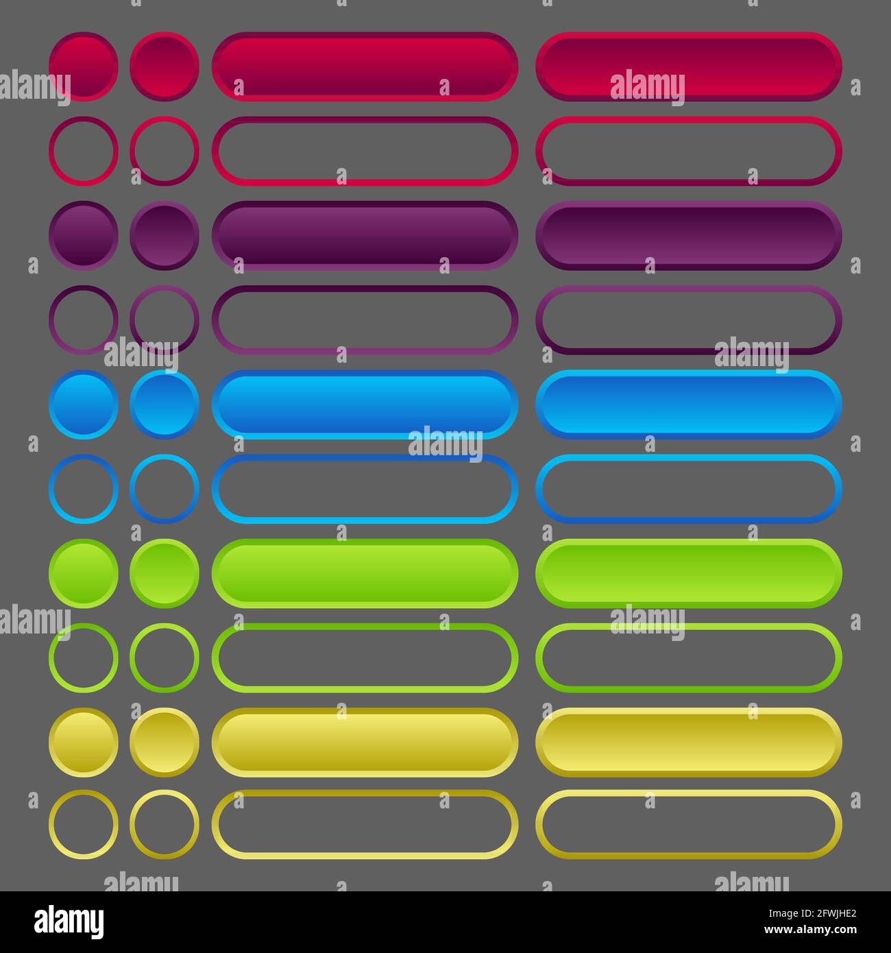 White and blue button in neomorphism style Stock Vector Image & Art - Alamy