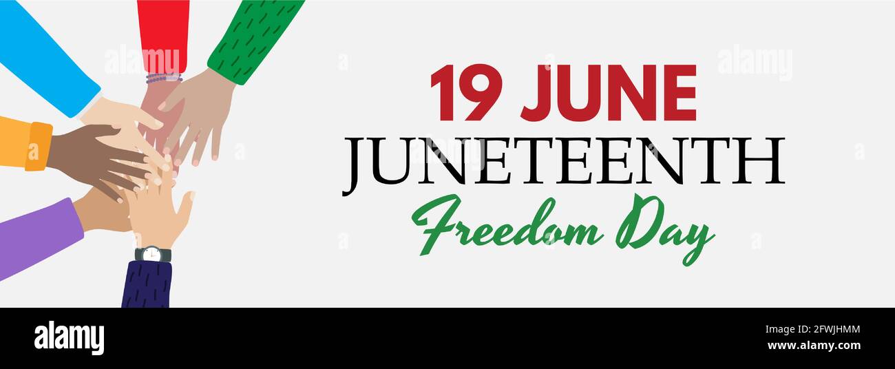 19 June African American Emancipation Day. Juneteenth Freedom Day. 19 ...