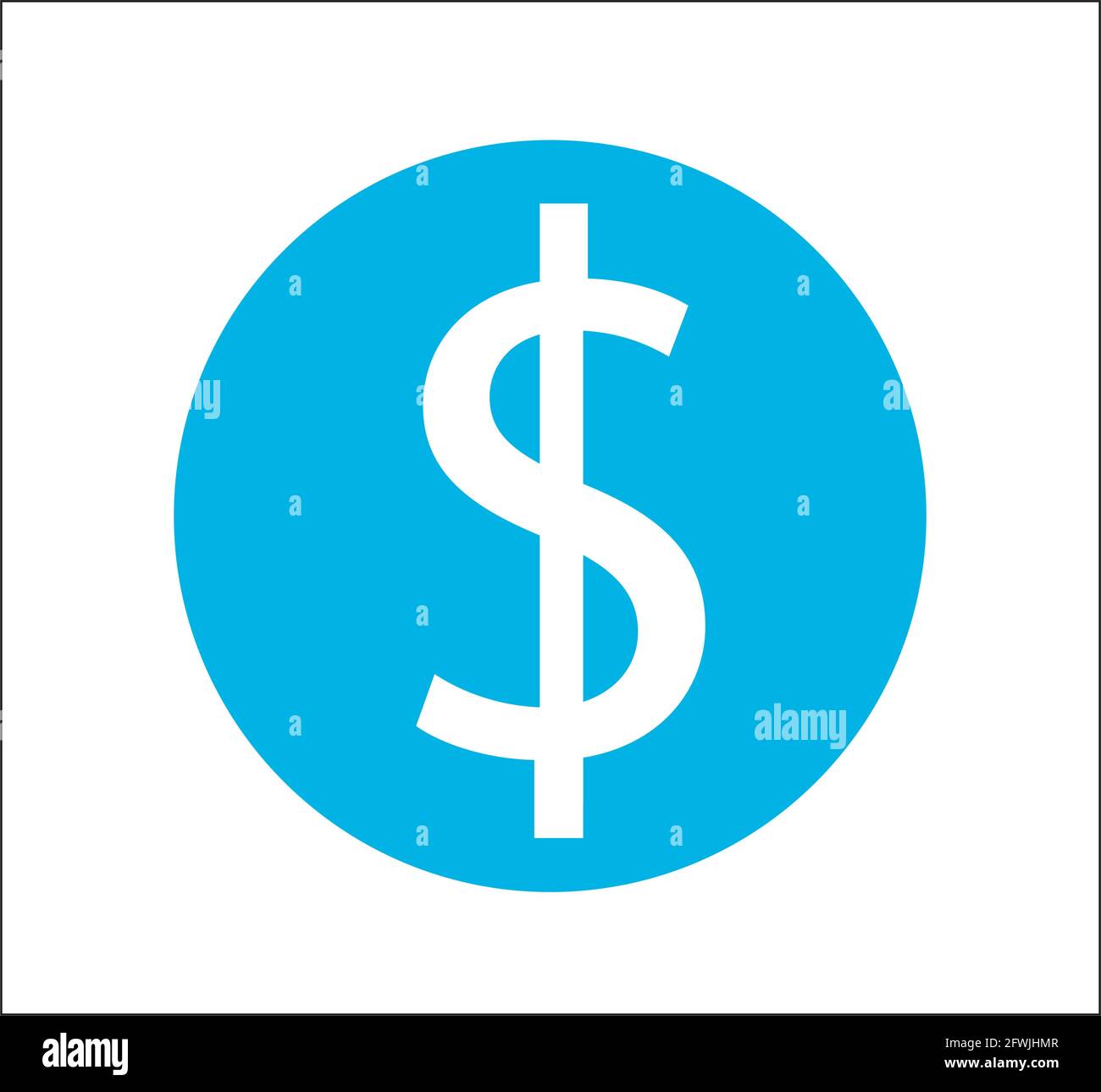 Coin with dollar simple icon Stock Vector Image & Art - Alamy