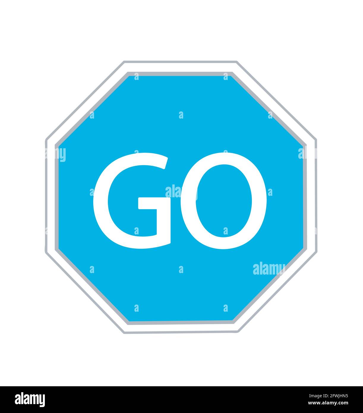 Go sign on white background Stock Vector Image & Art - Alamy