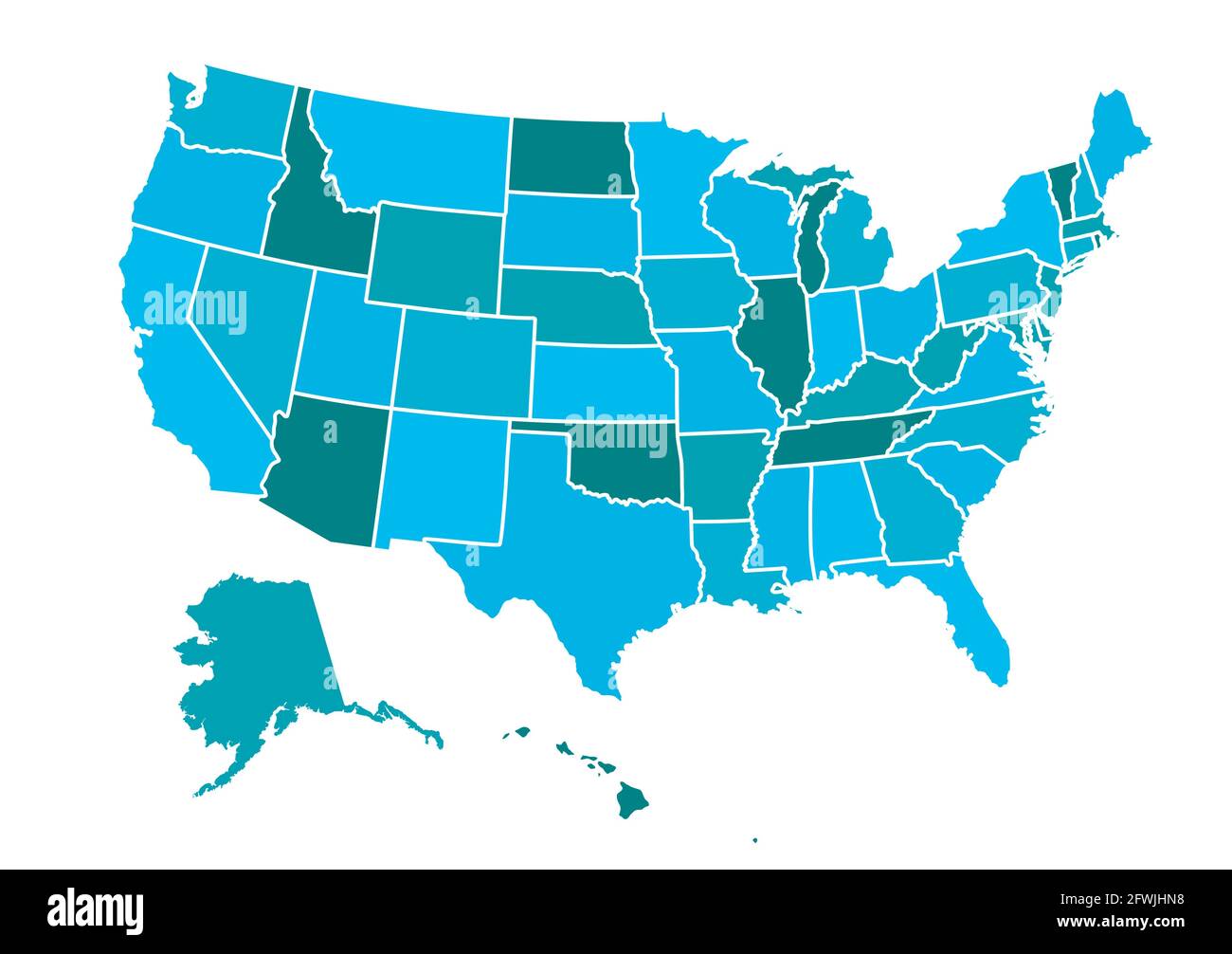 USA map vector illustration Stock Vector Image & Art - Alamy