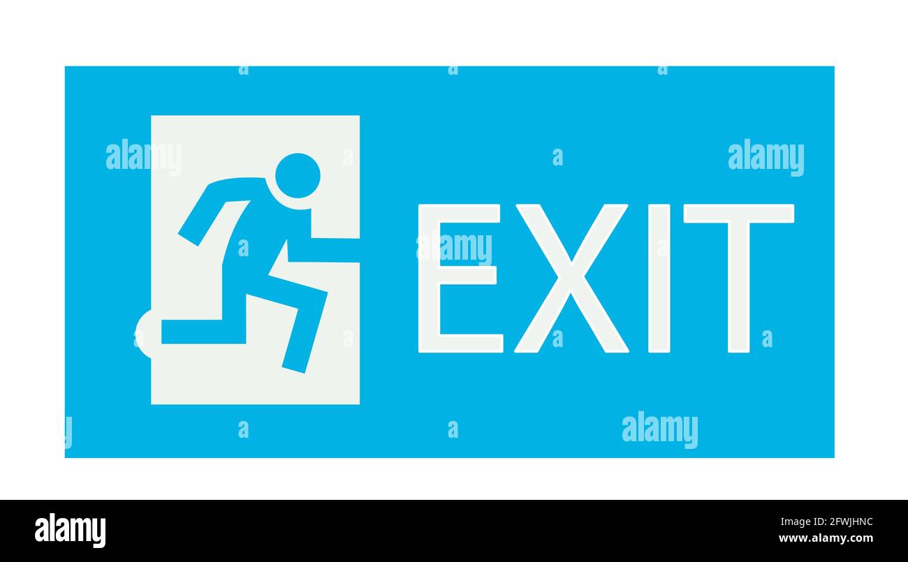 Emergency exit doors Cut Out Stock Images & Pictures - Alamy