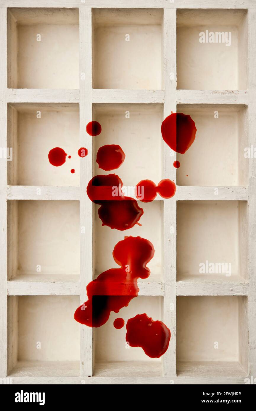 Compartments box stained with blood hi-res stock photography and images ...
