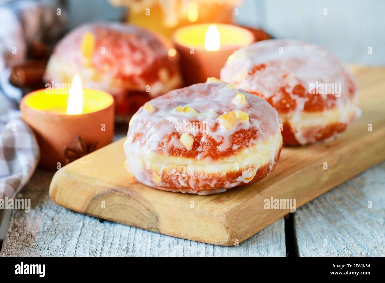 Fat Thursday celebration - traditional polish donuts filled with ...