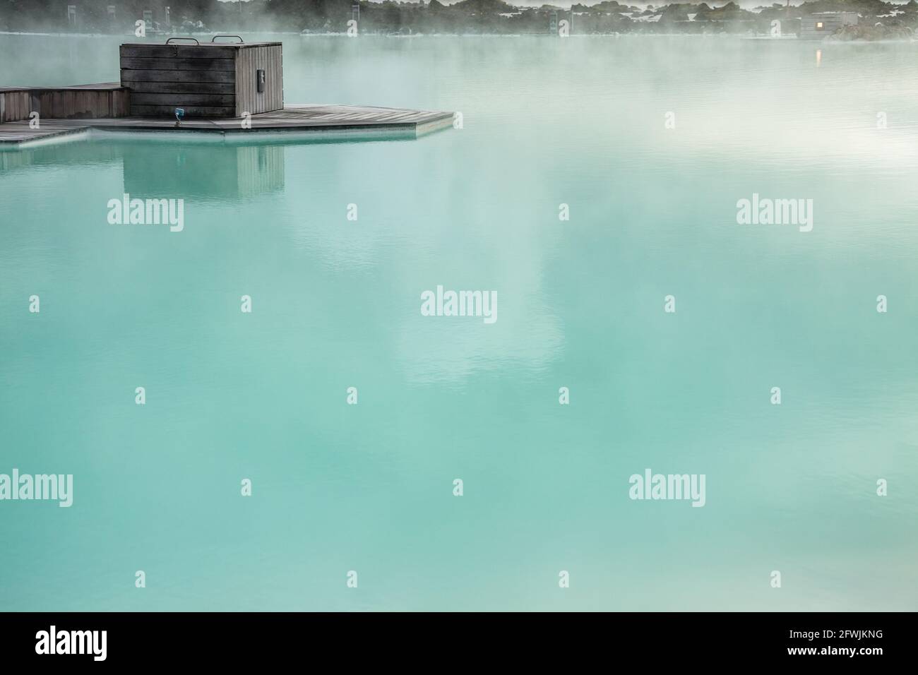 The warm sea water pools and surrounding volcanic lava terrain in the ...