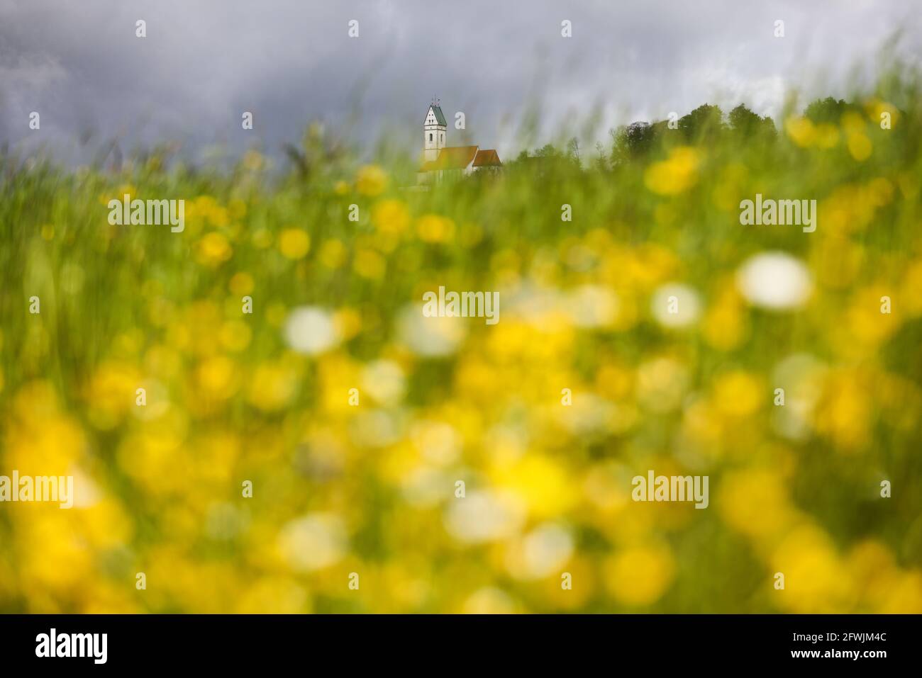 Uttenweiler Offingen, Germany. 23rd May, 2021. View on Whitsunday ...