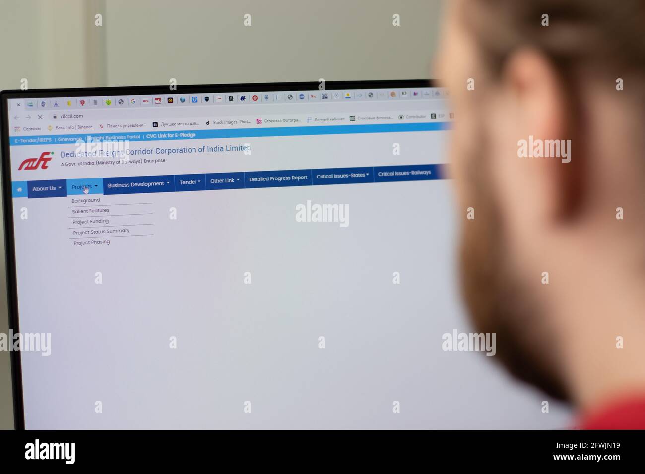 New York, USA - 1 May 2021: Dedicated Freight Corridor Corporation of ...