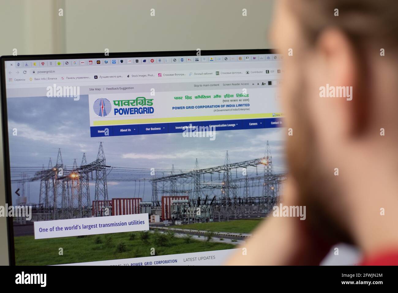 New York, USA - 1 May 2021: Power Grid Corporation of India Powergrid ...