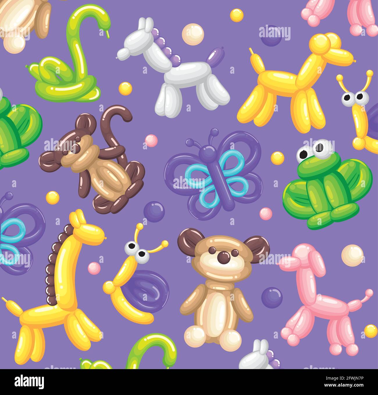 animals balloons background Stock Vector Image & Art - Alamy