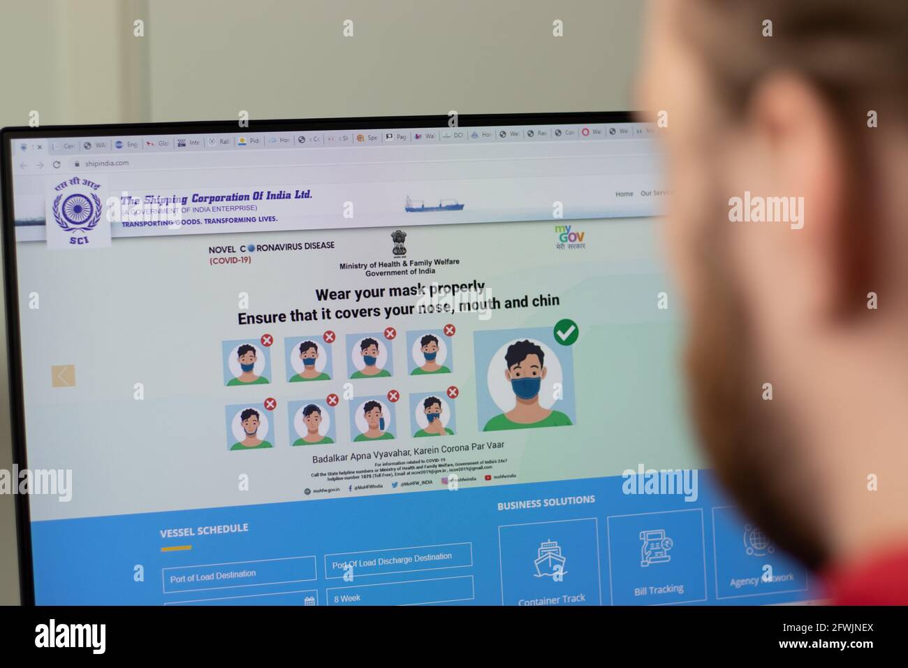 Shipping corporation of india logo hi-res stock photography and images ...