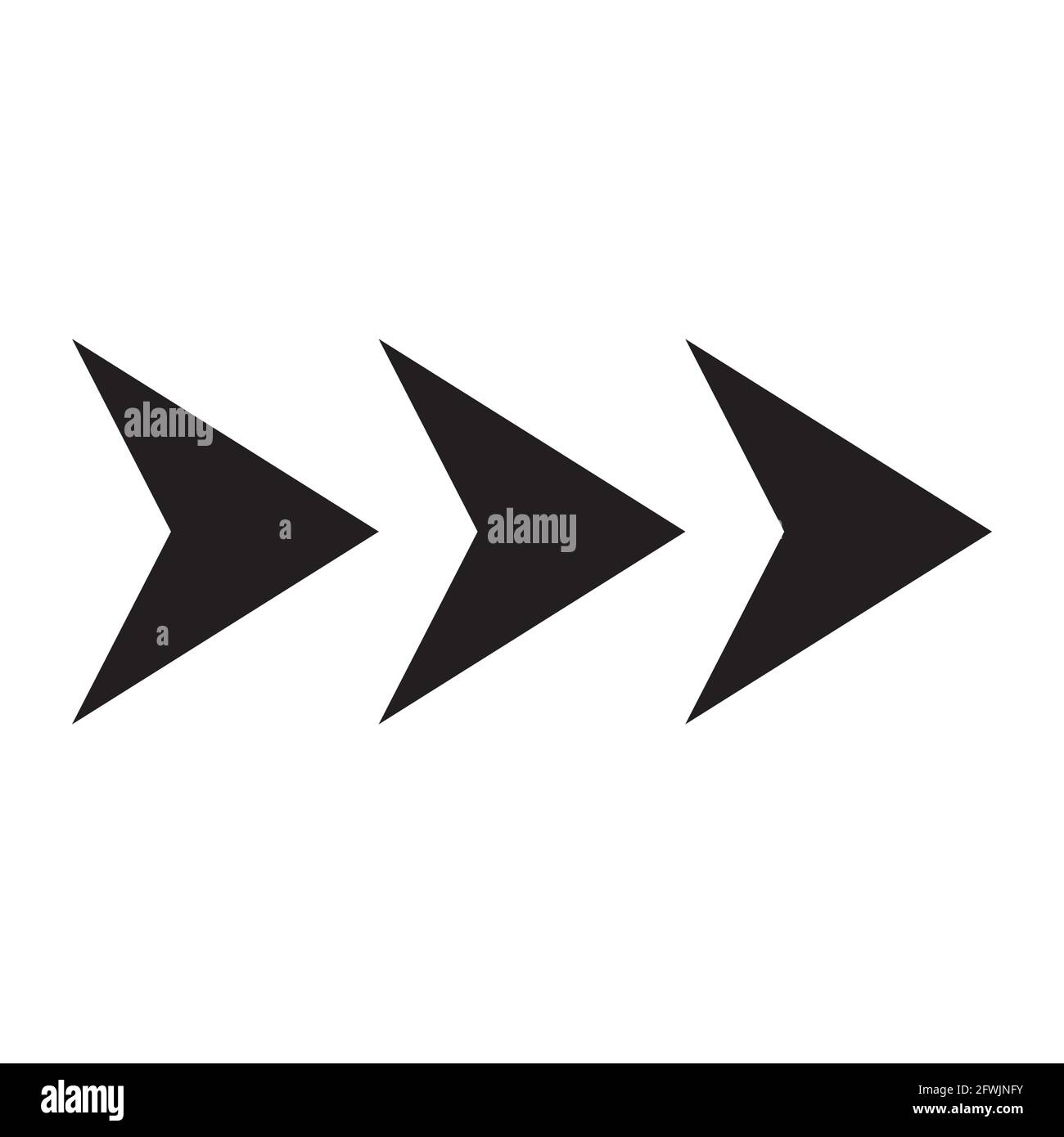 Black and white arrow. Vector Illustration. EPS10 Stock Vector Image ...