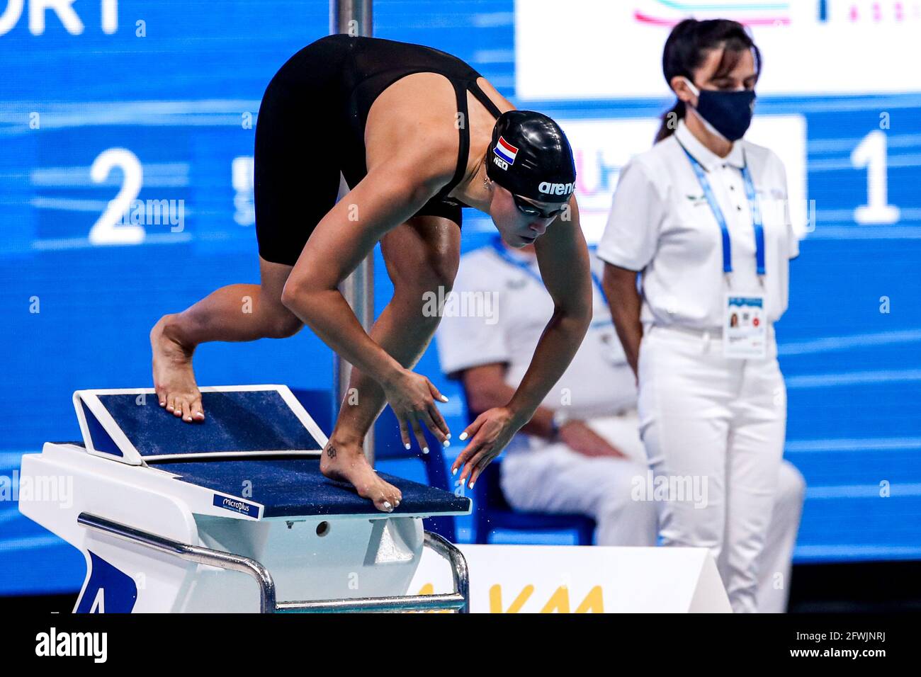 BUDAPEST, HUNGARY - MAY 23: Robin Neumann of the Netherlands competing ...